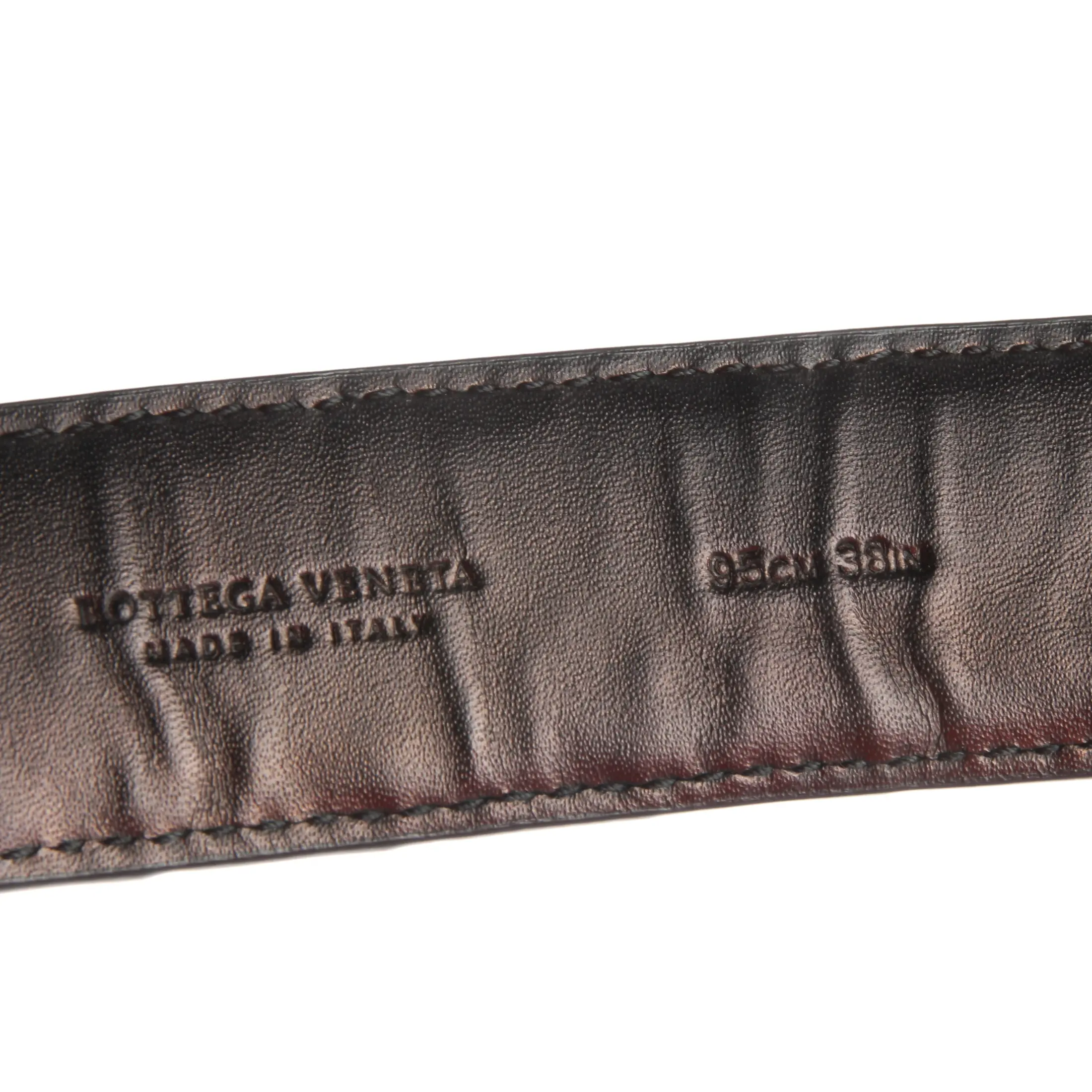 Bottega Veneta Gürtel Größe 85 in Schwarz