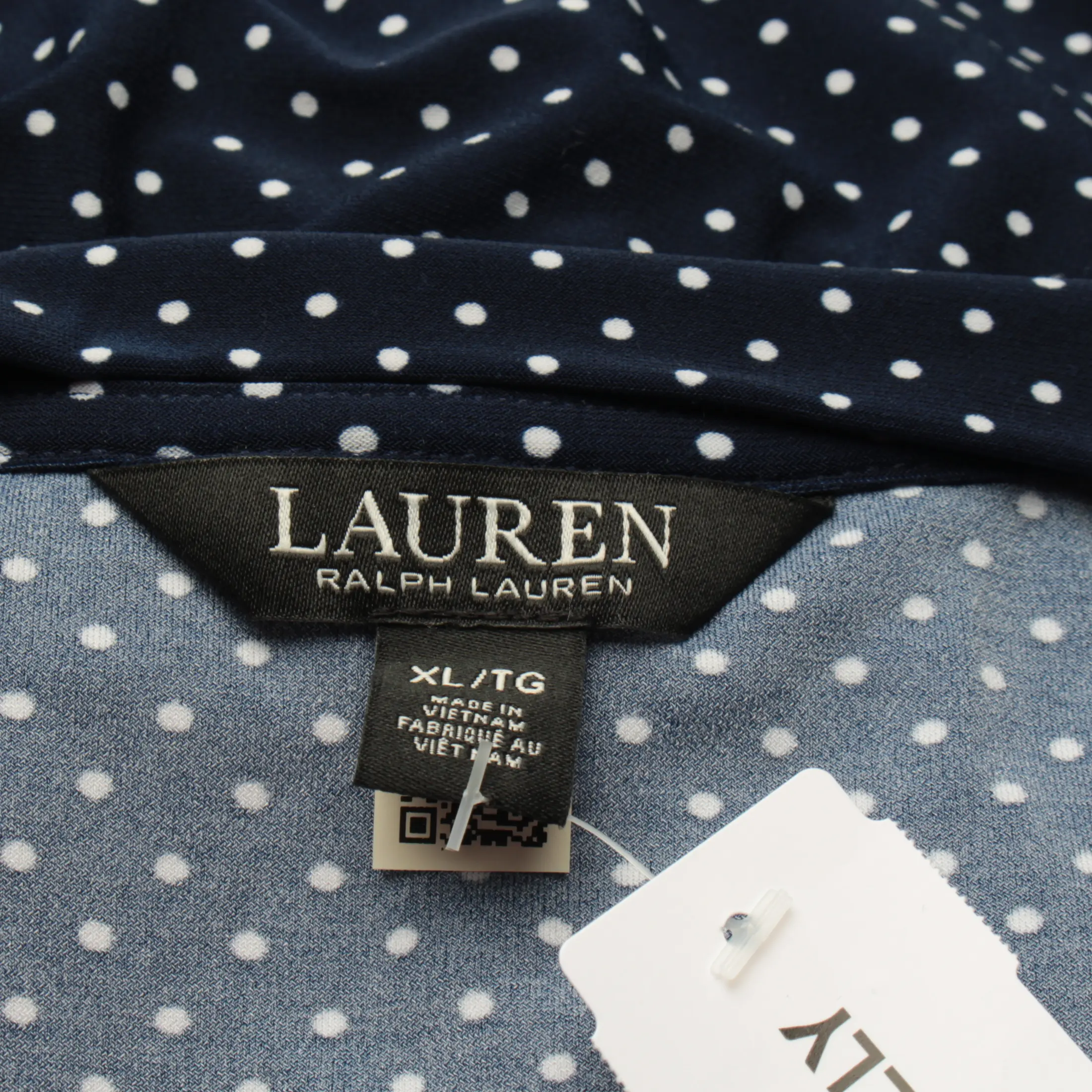 Ralph Lauren Black Label Bluse Größe XL in Navy
