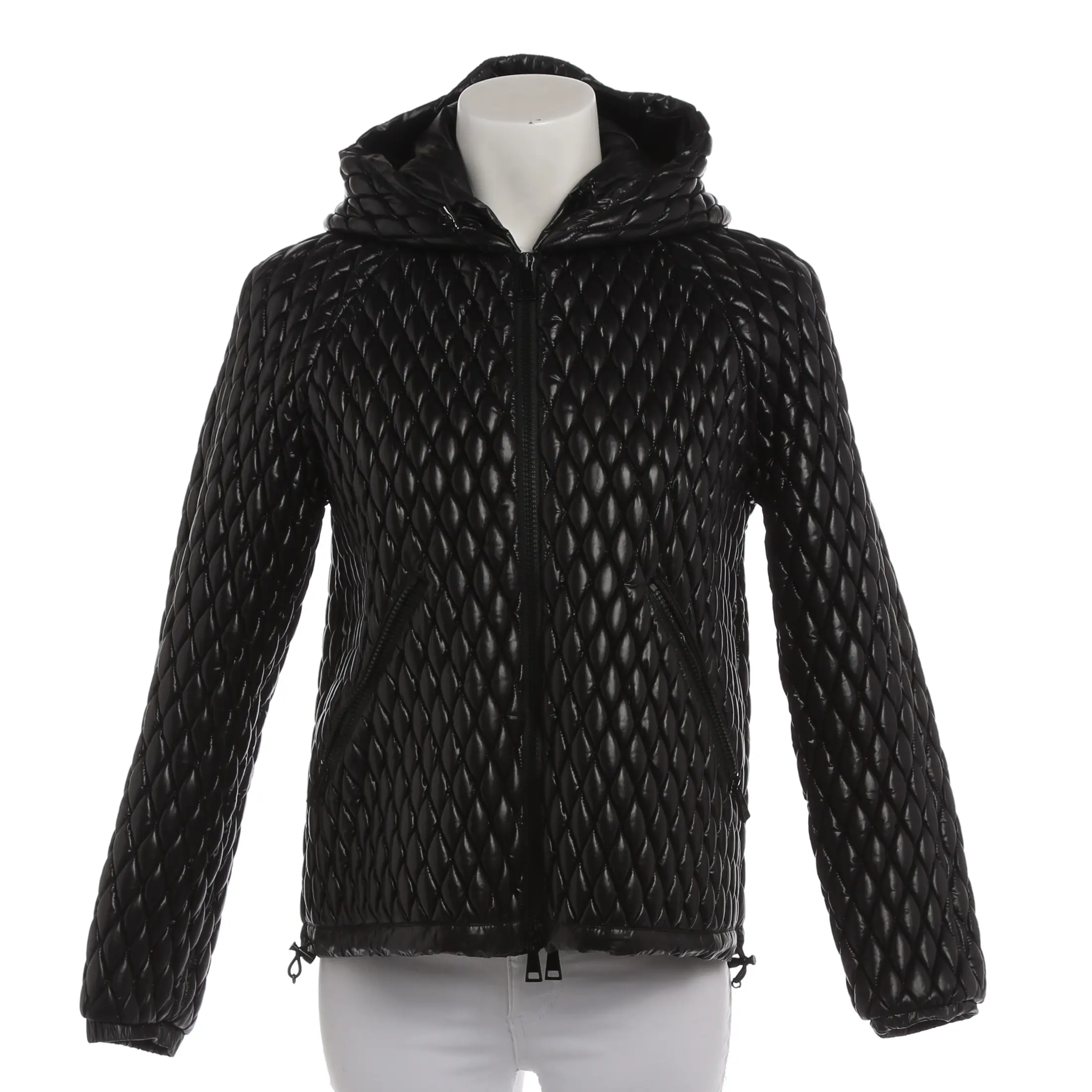 Moncler Übergangsjacke Größe 36 in Schwarz