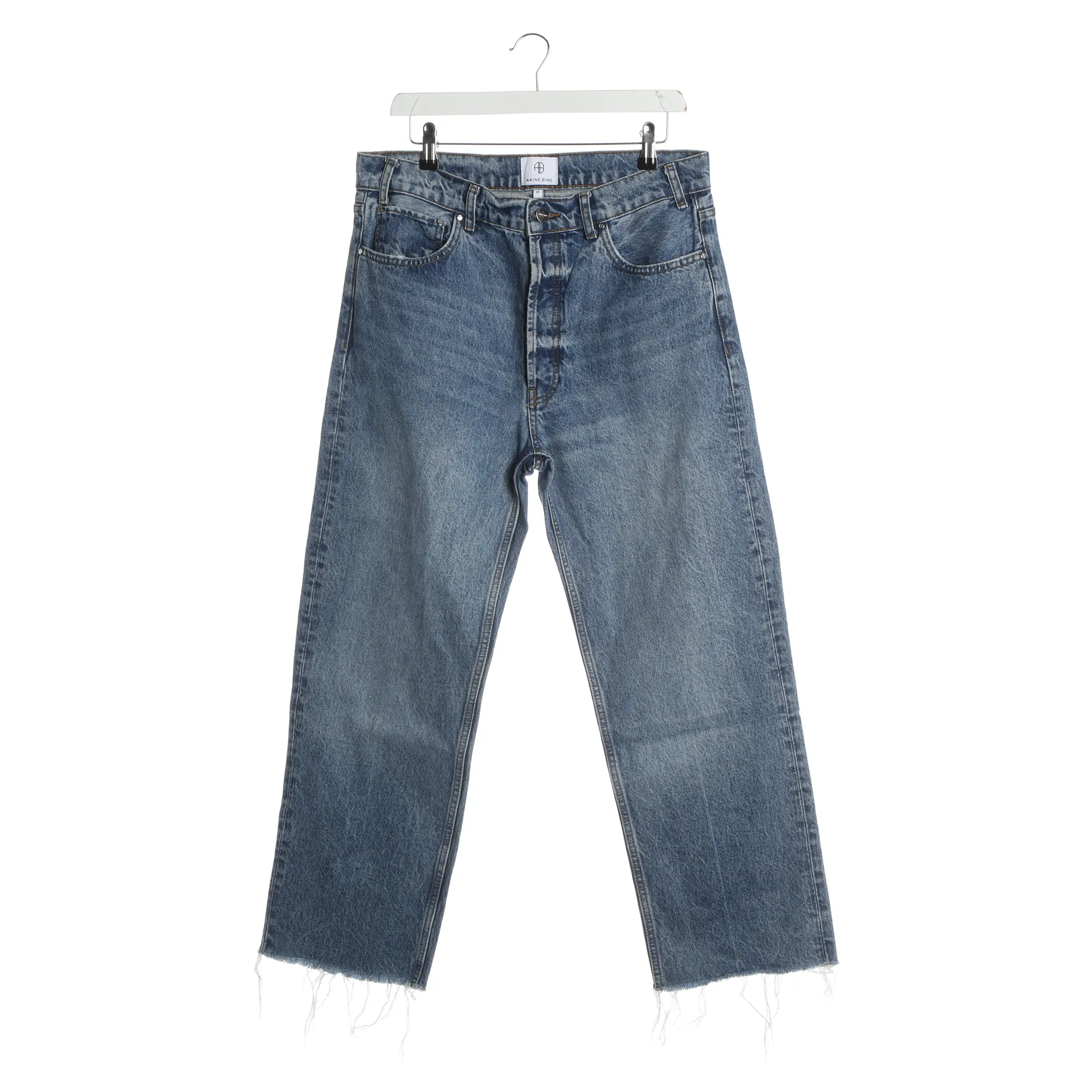 Anine Bing Jeans Straight Fit Größe W31 in Blau